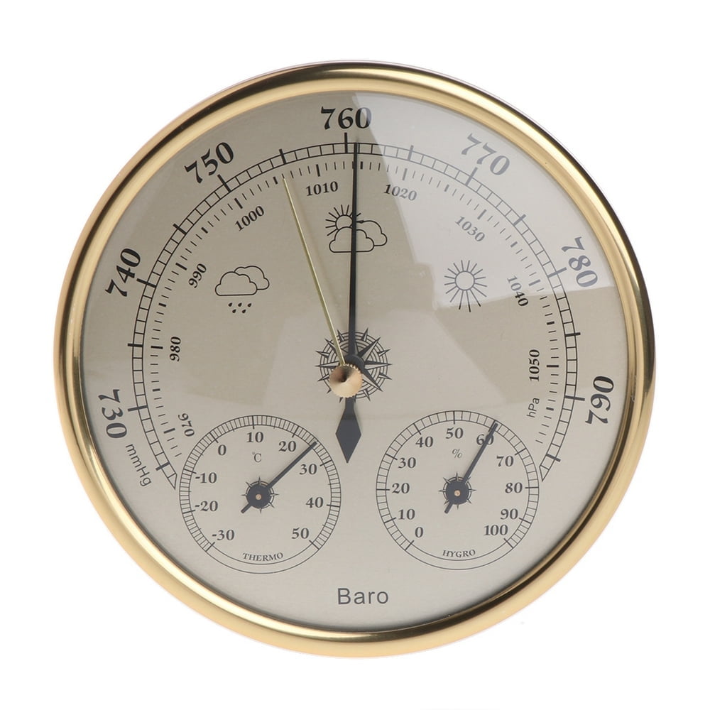 EIMELI Wall Mounted Household Barometer Thermometer Hygrometer Weather ...