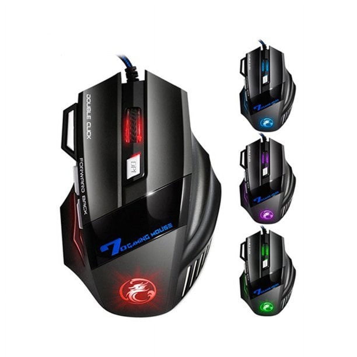 EIMELI X7 Gaming Mouse Wired,RGB Backlit, 4 gears adjustable DPI ...