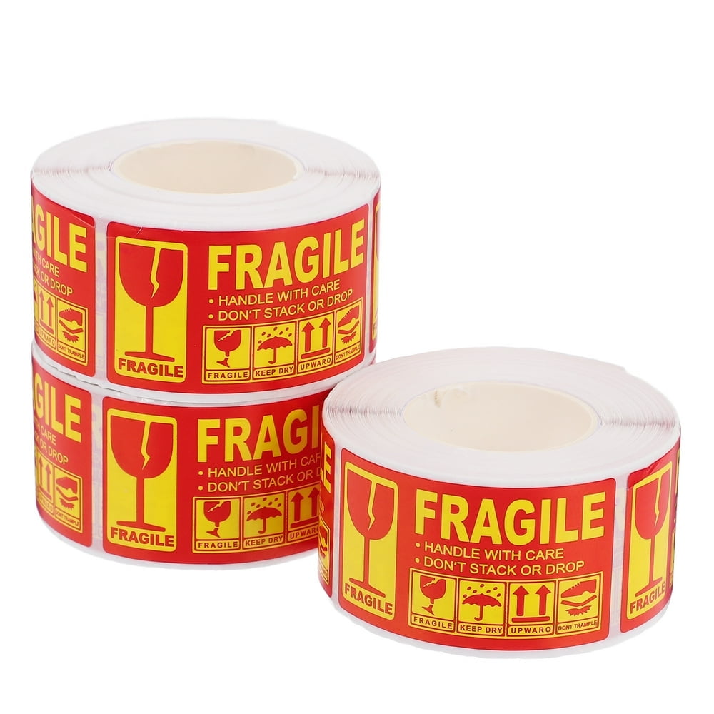 EIMELI3 Rolls Fragile Stickers for Shipping Adhesive Labels for Moving ...
