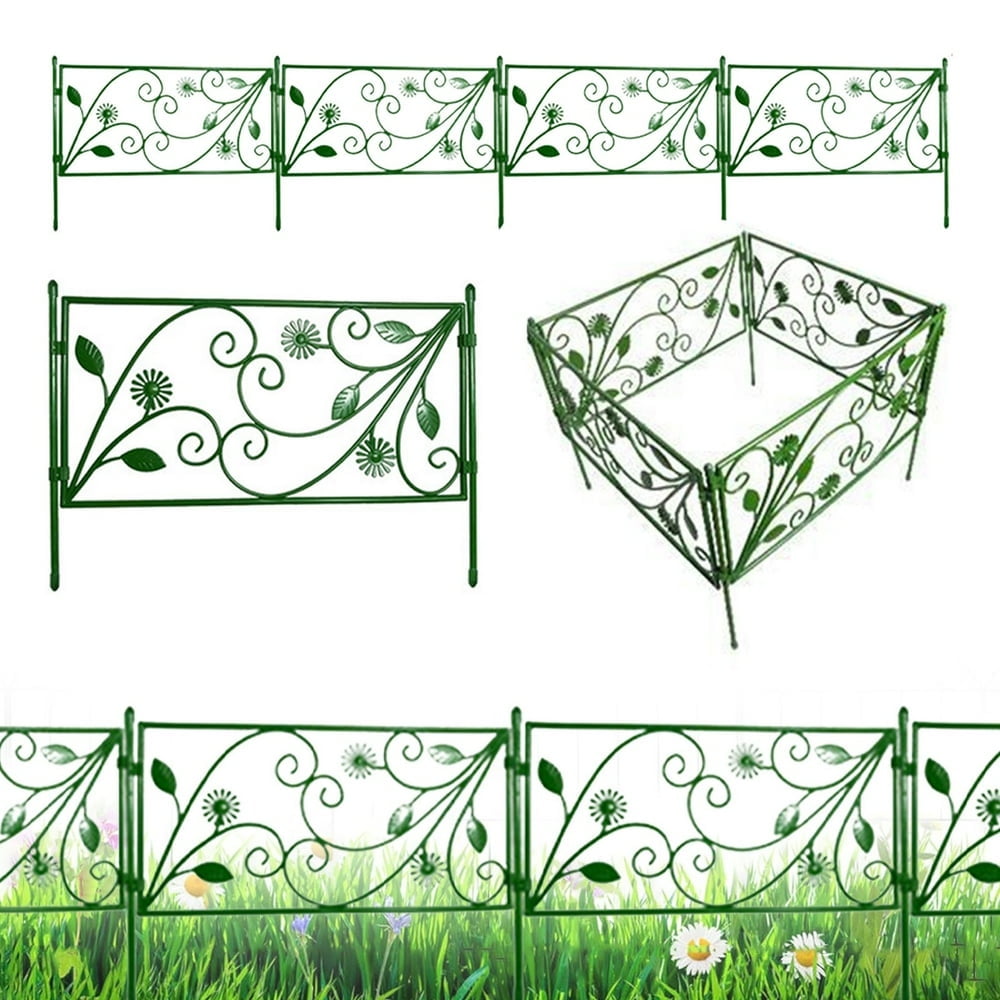 EIMELI4pcs Garden Fence Border Plastic Edgings Garden Picket Fence ...