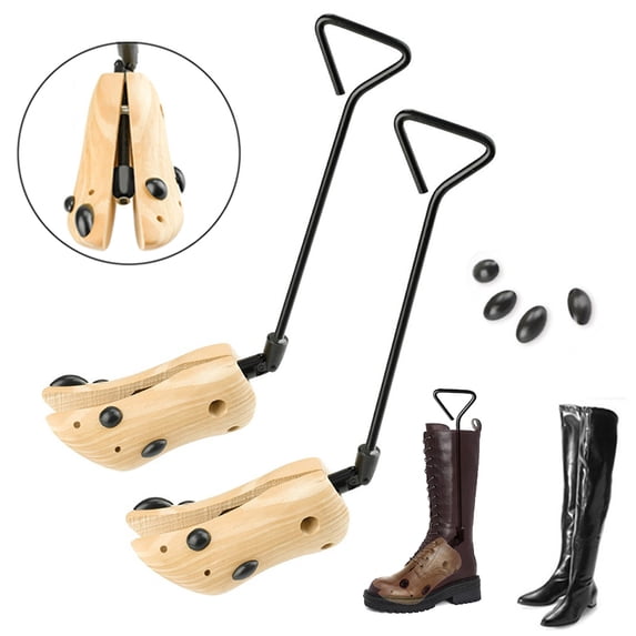 Eimolife Wooden Shoe Stretcher, Adjustable Expander, 4-Way Shoe Widener ...