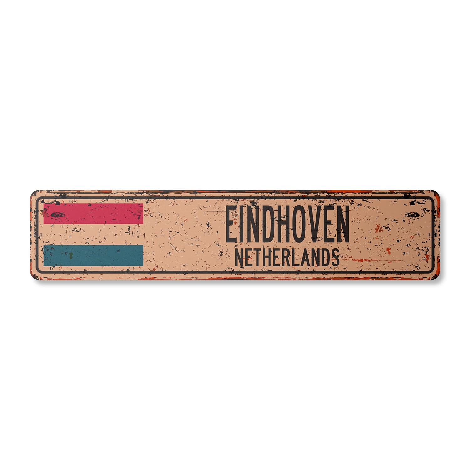EINDHOVEN NETHERLANDS Vintage Plastic Street Sign Netherlander Dutch ...