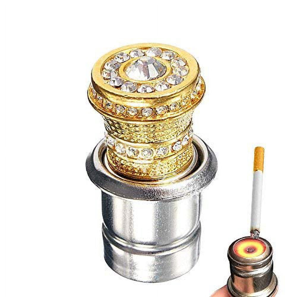 EING Bling Crystal Car Cigarette Lighter 12V,Rhinestone Auto interior ...