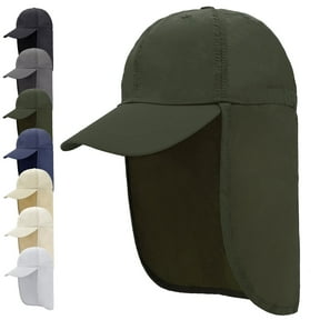 Fishing boating hiking army military snap brim hat with ear and neck ...