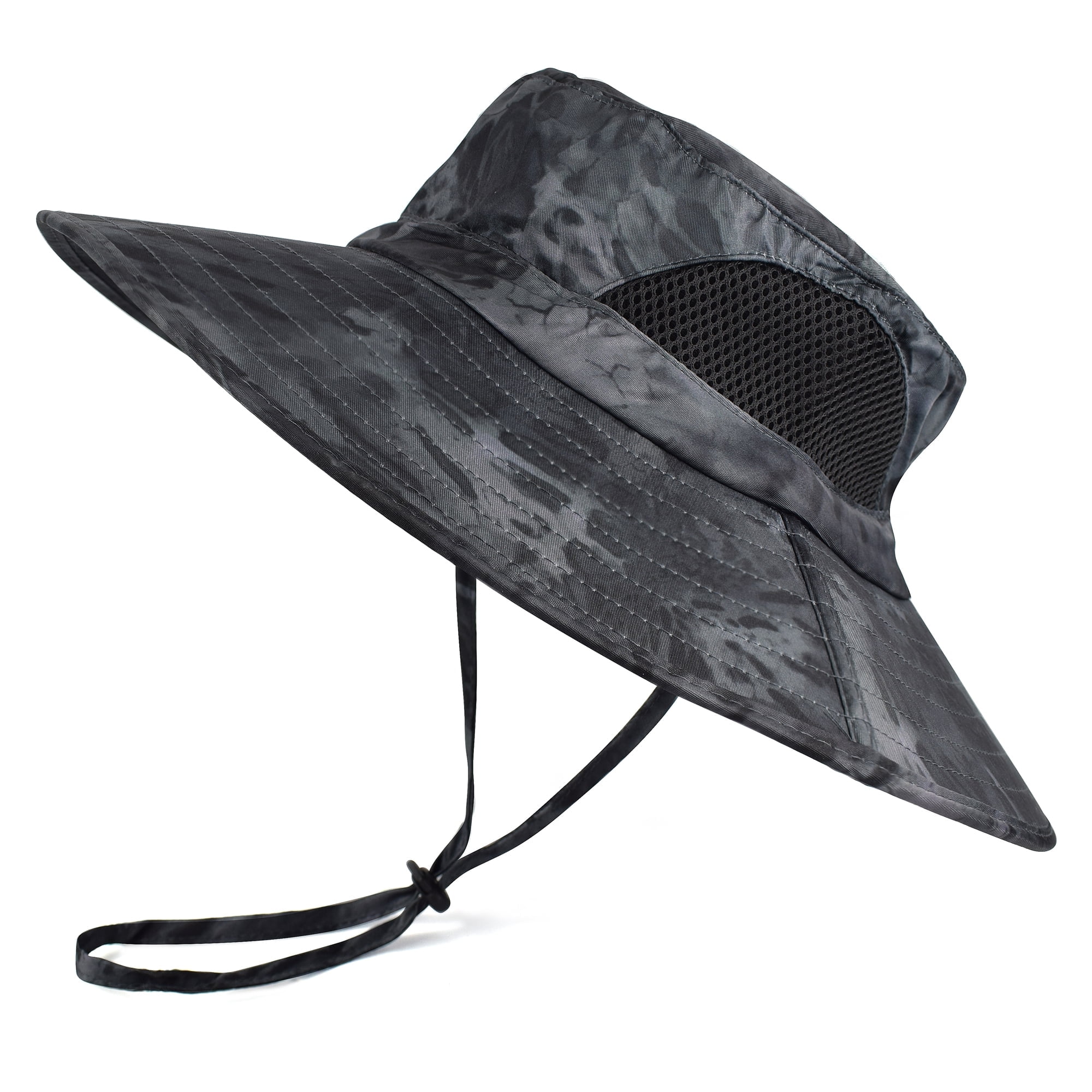EINSKEY Lightweight Camo Boonie Hat with Chin Strap, Wide Brim Sun ...