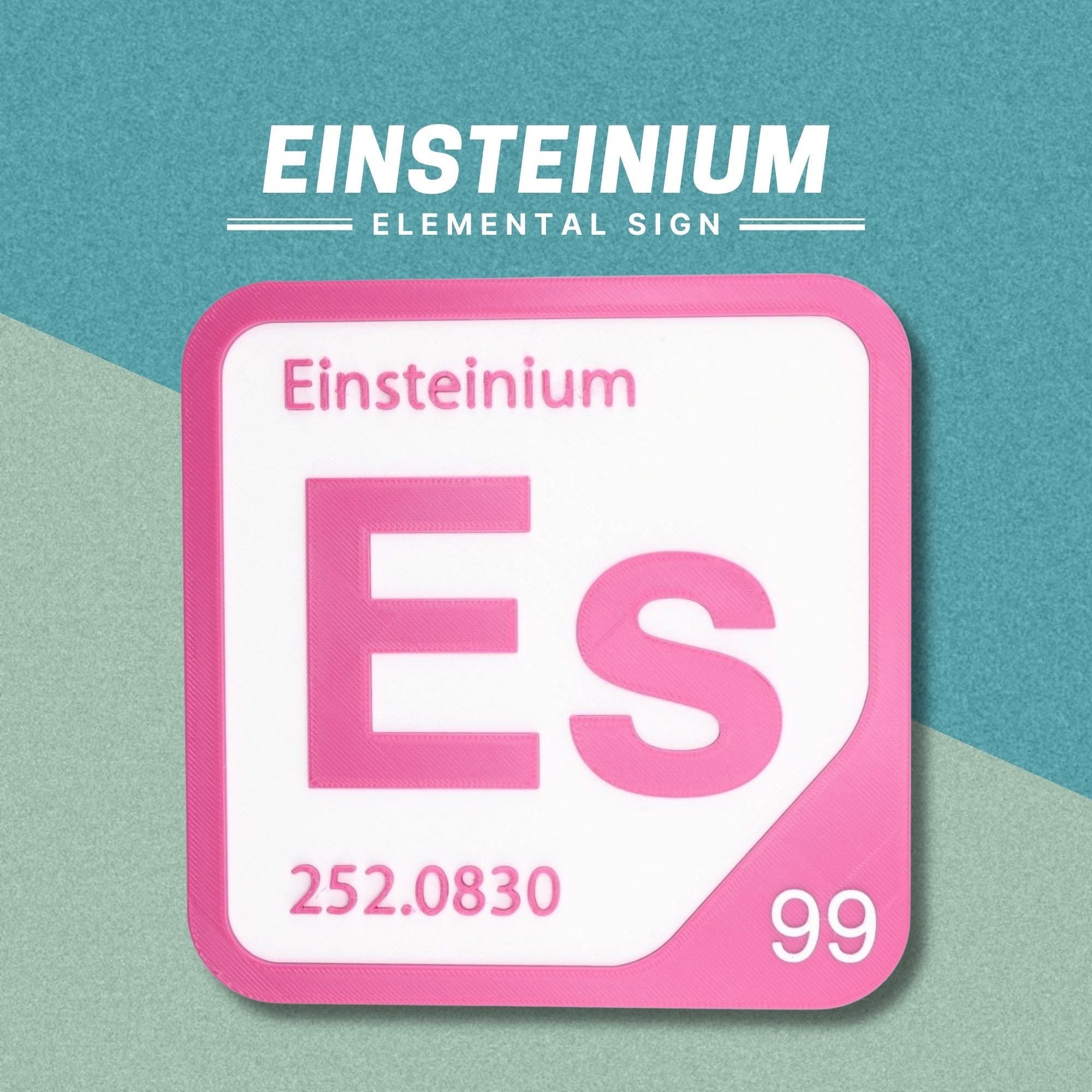 EINSTEINIUM Periodic Table Tile – Educational Wall Art for Science ...