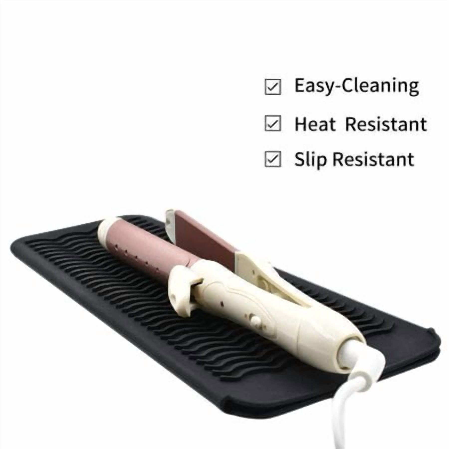 EIOKIT Silicone Heat Resistant Travel Mat Pouch for Hair Straightener ...