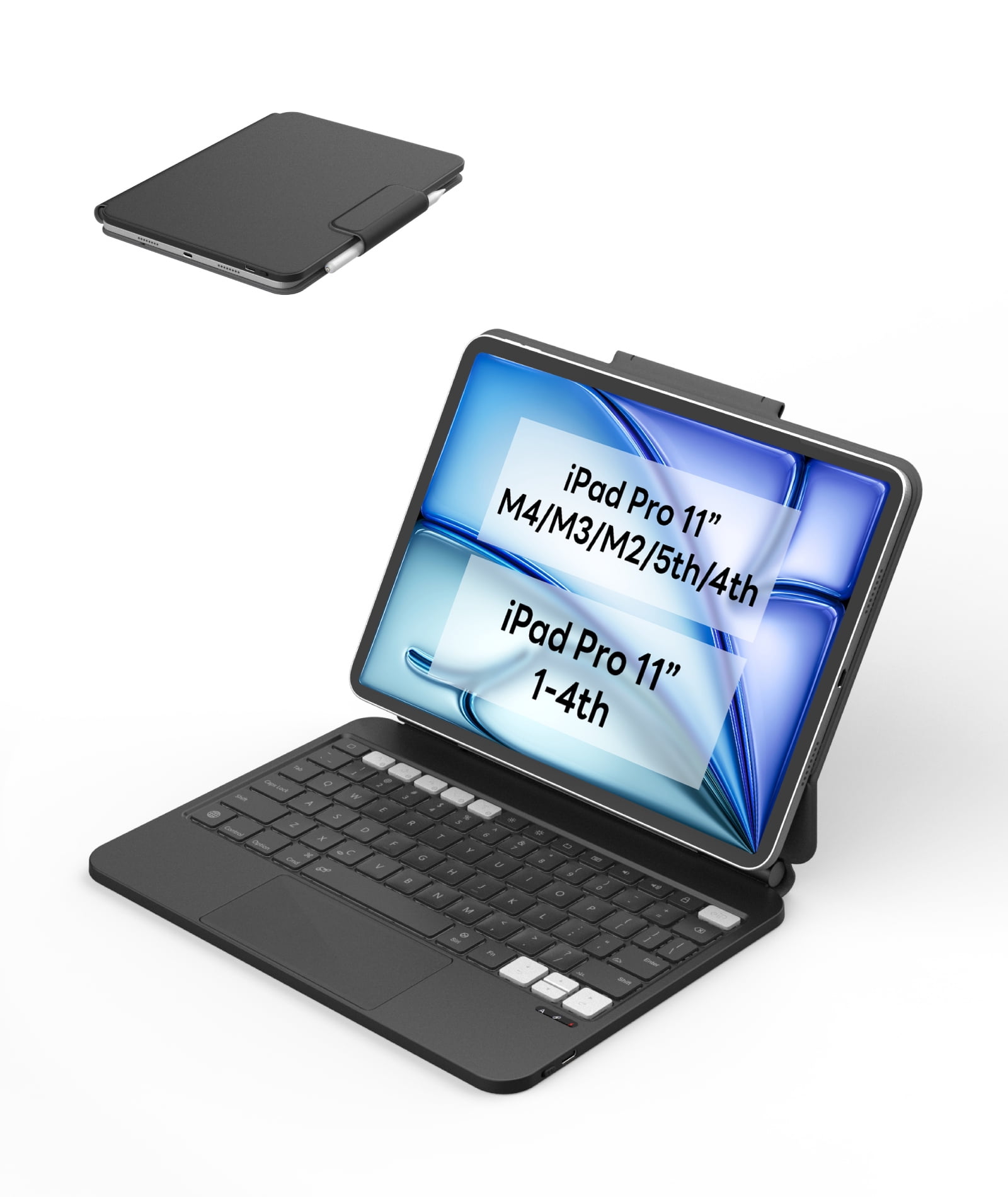 EIP Hyperkeys Keyboard for iPad Air 11″ M3/M2/5/4 Gen ; Pro 11 inch 1 ...