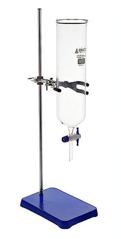 EISCO 1000mL Dropping Funnel with Laboratory Support Stand - Includes ...