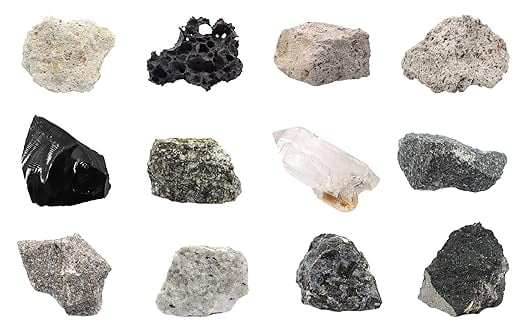 EISCO 12 Piece Introduction to Igneous Rocks Kit - Includes 1 ...