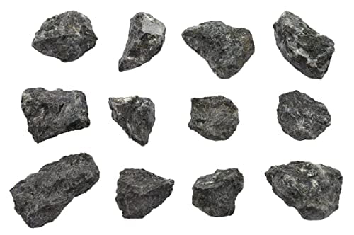 EISCO 12PK Raw Gabbro, Igneous Rock Specimens - Approx. 1" - Geologist ...