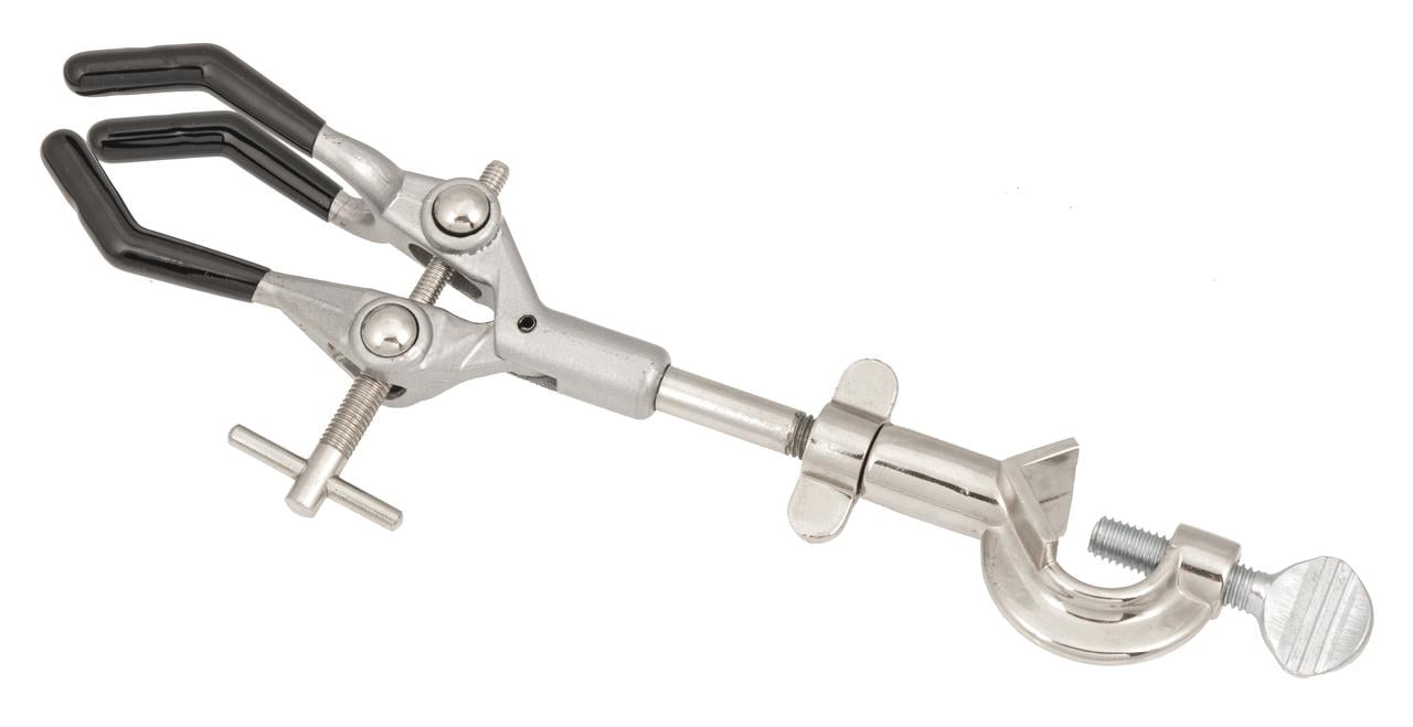 EISCO 3-Finger Lab Clamp with Bosshead Clamp Holder for Lab Stand Rod ...