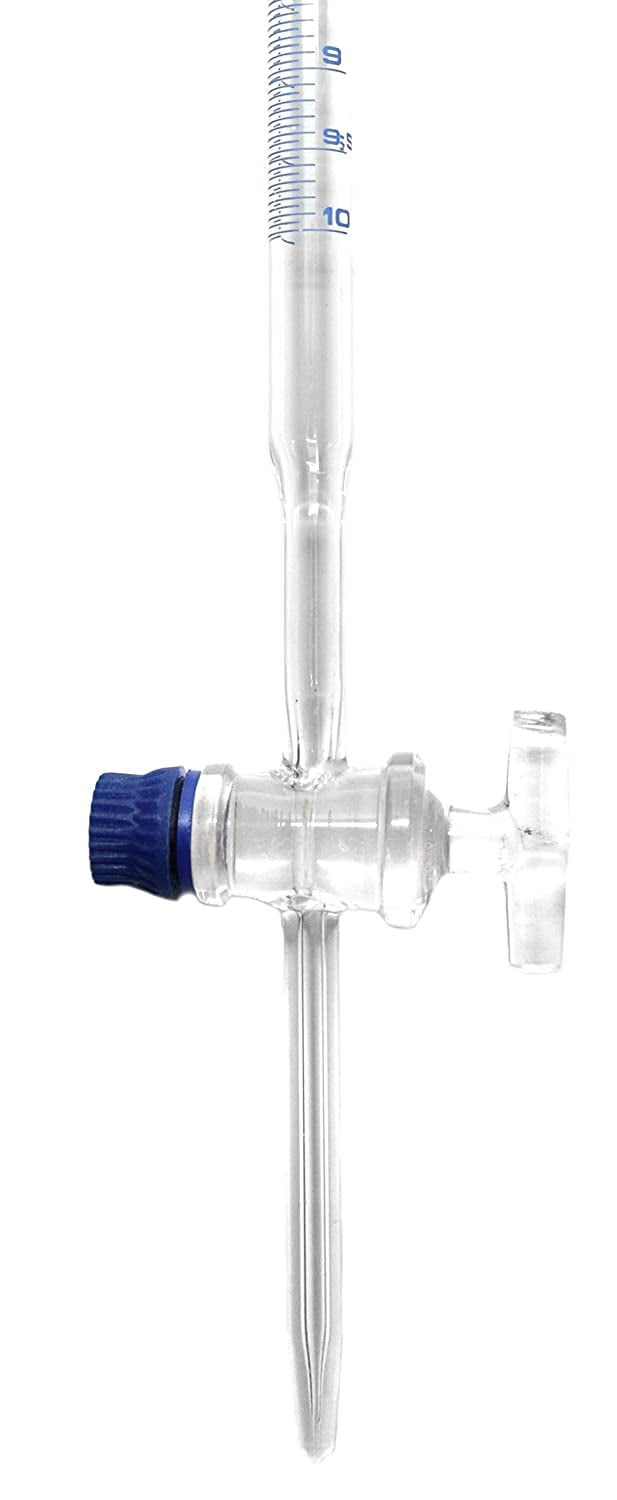 EISCO Burette, 50ml - Class B, DIN ISO 385, Borosilicate Glass with ...