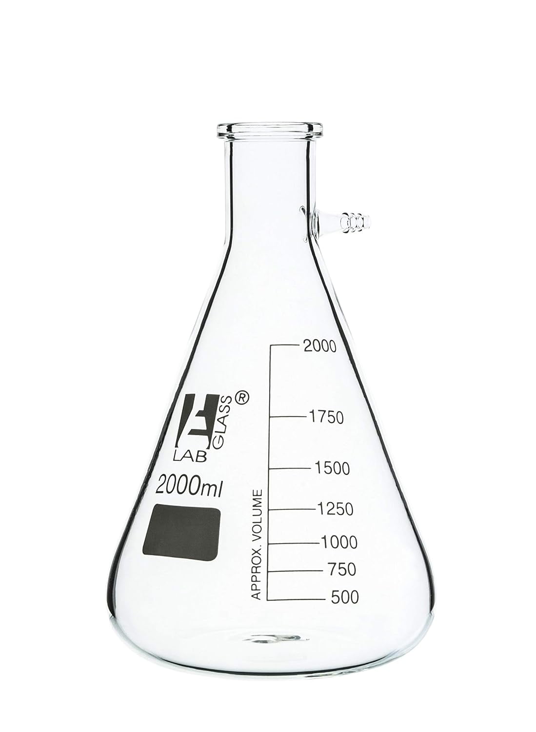 EISCO Filtering Flask, 2000ml - Borosilicate Glass - Conical Shape ...