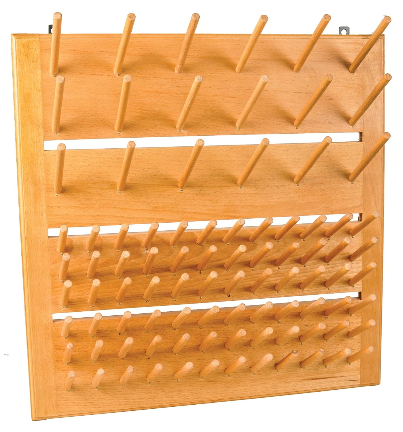 EISCO Wooden Draining Rack, Mountable - Accommodates 90 Pieces of ...