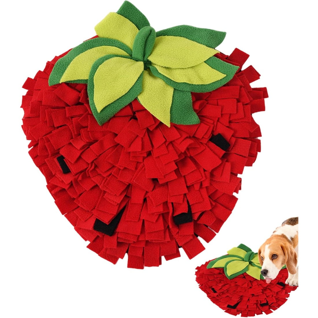 EISHOW Animal Snuffle Mat Interactive Sniff Mat Non Slip Strawberry Dog ...