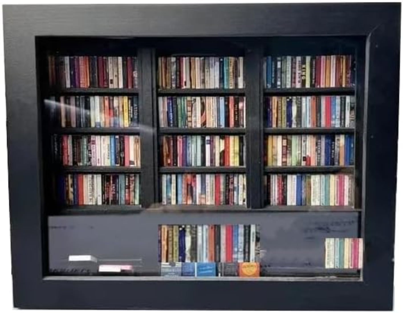 EISHOW Anxiety Mini Bookshelf Shake Away Your Anxiety Handmade Stress ...