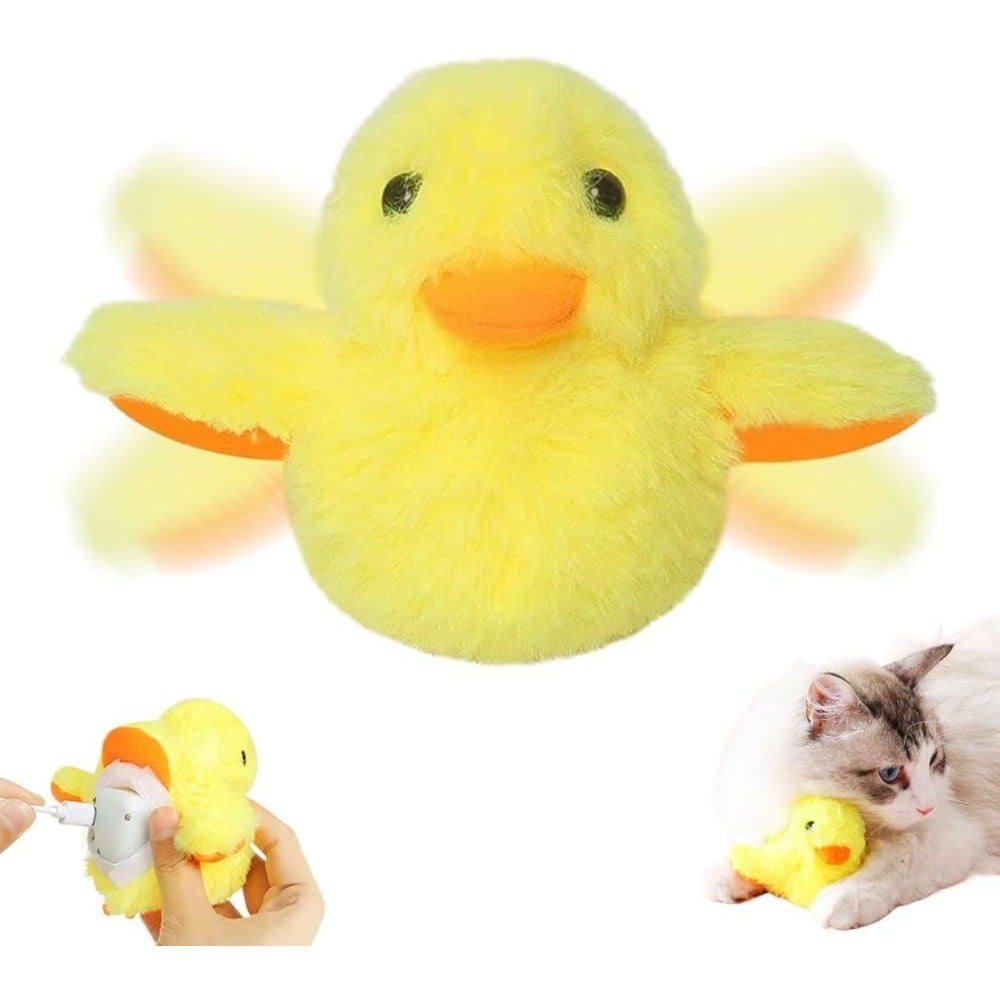 EISHOW Cat Toys Rechargeable Flapping Duck Interactive Indoor Cat Toy ...