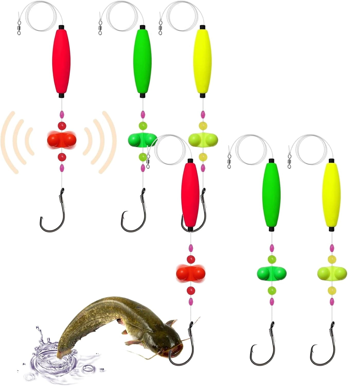 EISHOW Catfish Fishing Set, Takedown Rigs Catfishs for Catfish/Carp ...
