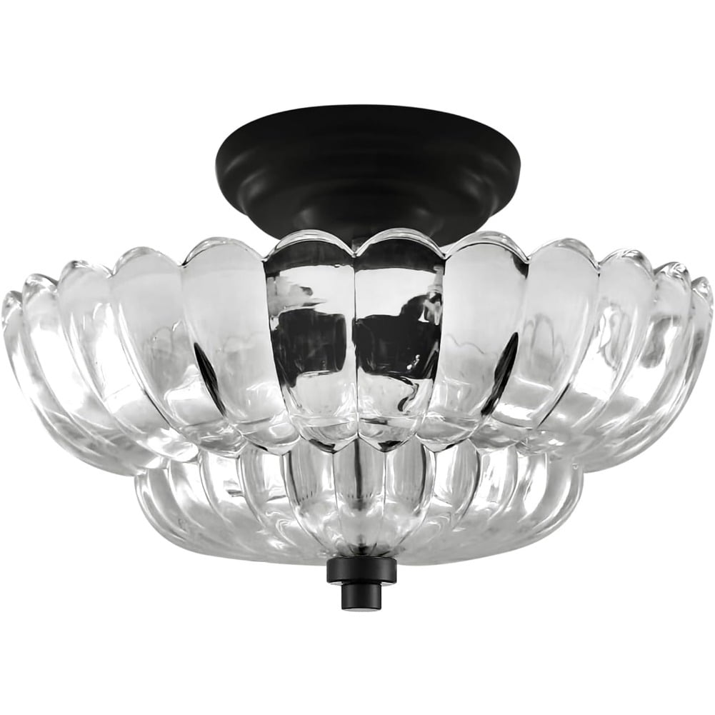 EISHOW Ceiling Lights Semi Flush Mount Ceiling Light, Modern Luxury ...