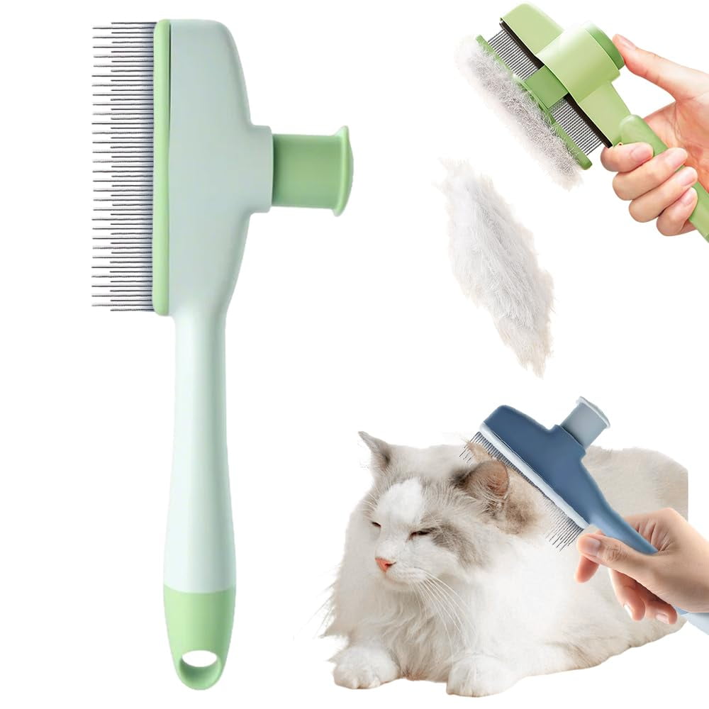 EISHOW Flea Comb for Cats & Dogs, 2025 New Pet Hair Removal Comb with ...