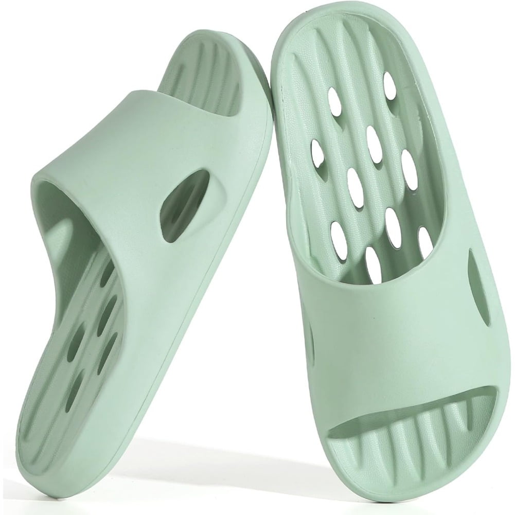 EISHOW Mens Shower Shoes With Holes Dry Quickly Bath Slippers Womens ...
