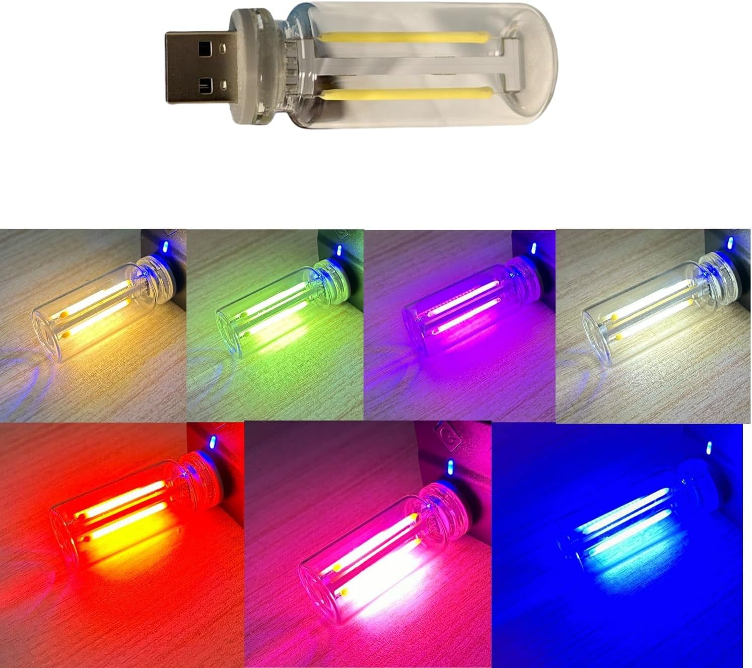 EISHOW USB LED Interior Car Lights Mini Plug-in USB Atmosphere Lamps ...