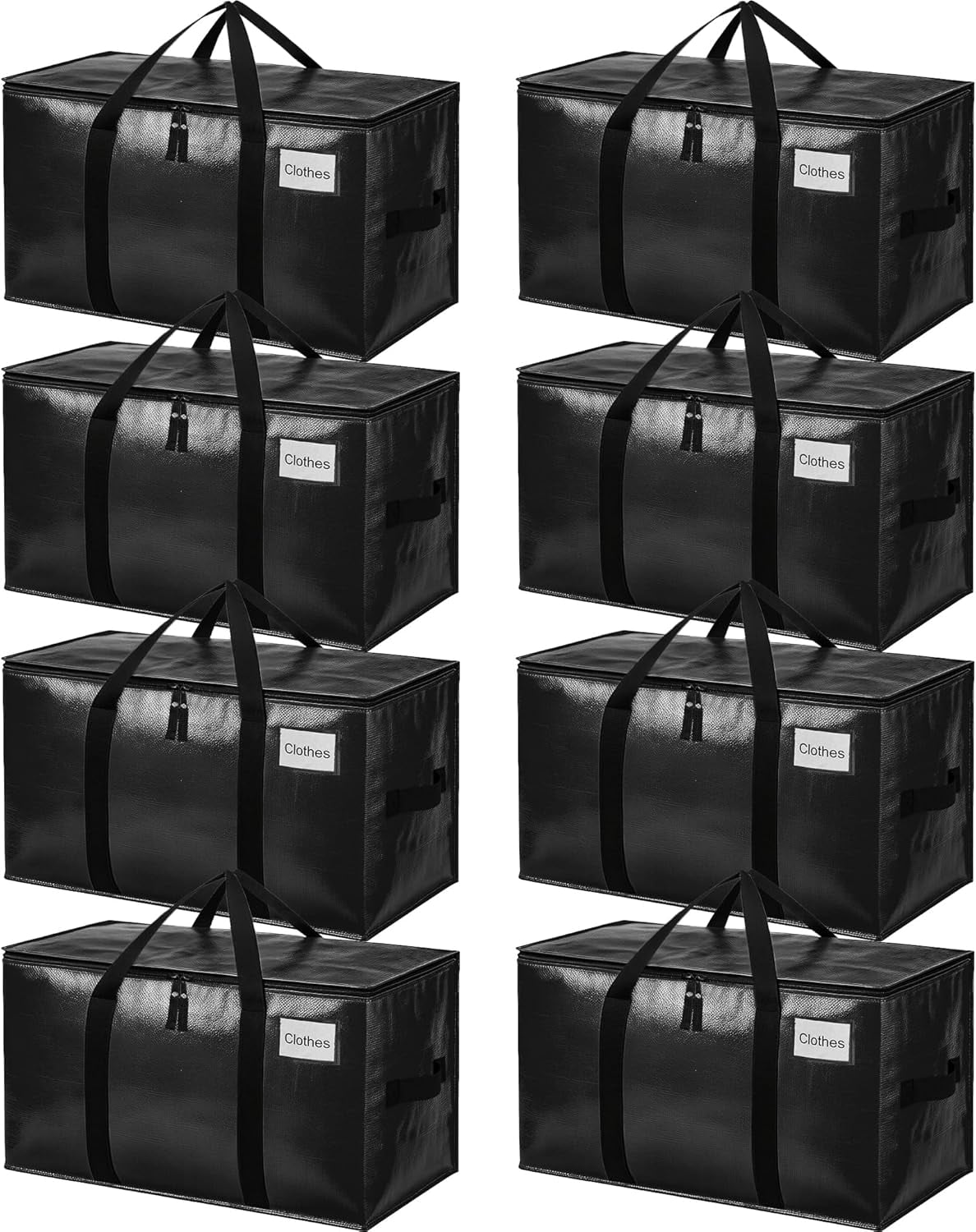 EISRUNG Heavy Duty Moving Bags with Strong Handle, Extra Large Moving Boxes, Storage Tote for ...