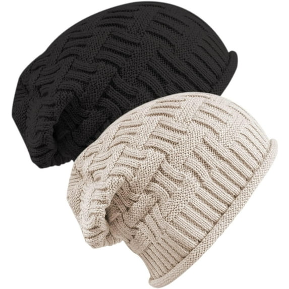 EISRUNGF- Beanie Hats for Women, Winter Slouchy Knit Beanies Warm ...