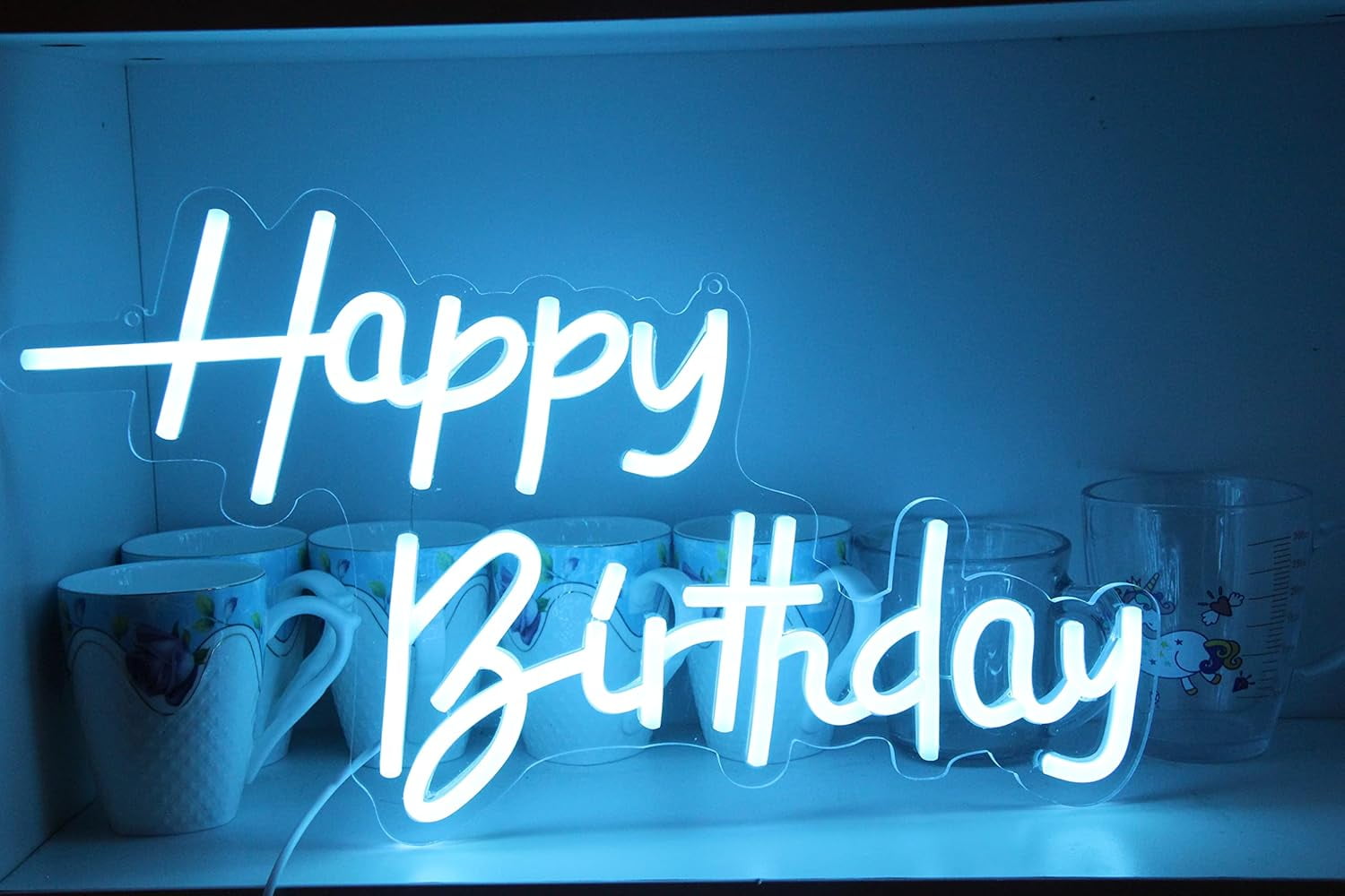 EISRUNGF- LED Neon Sign Night Light for Wall Party Décor Bedroom Room ...