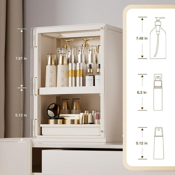 EISRUNGF- Makeup Organizer with Drawers,Skincare Organizer for Vanity ...