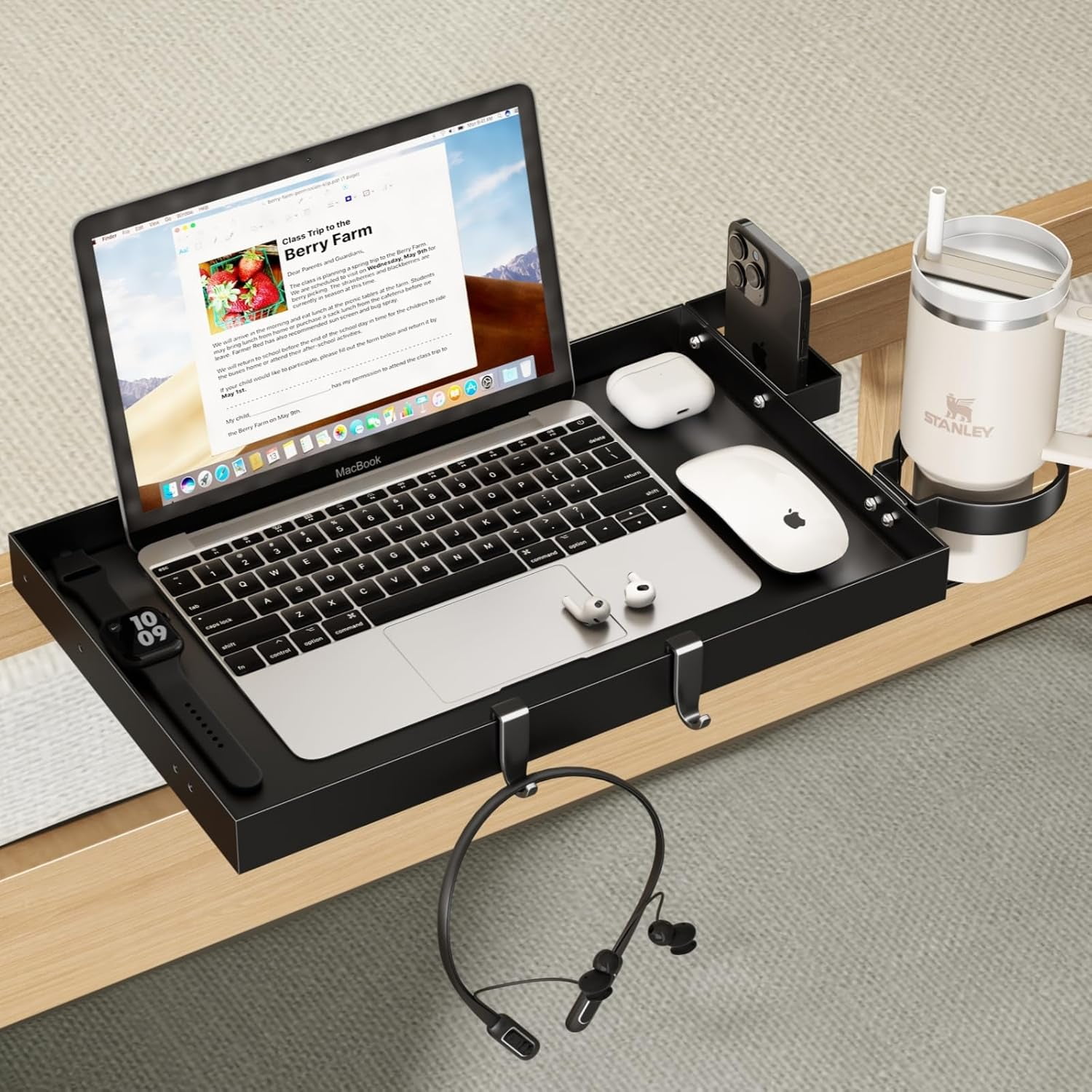 dxynlzq Bedside Shelf Metal Bunk Bed Table Shelf for Top Bunk Heavy ...