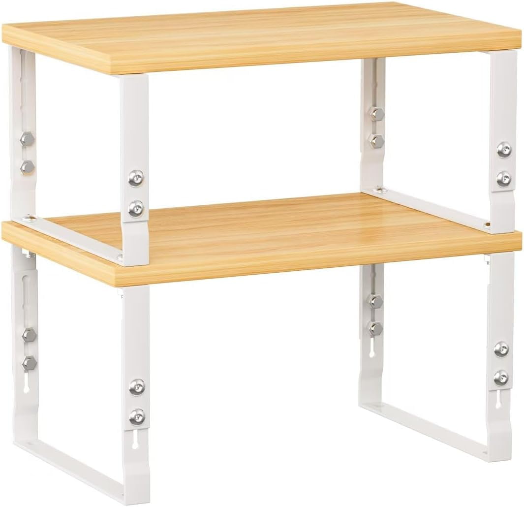 EIYEHOOMBIU Cabinet Organizer Shelf Spice Rack Adjustable Height ...