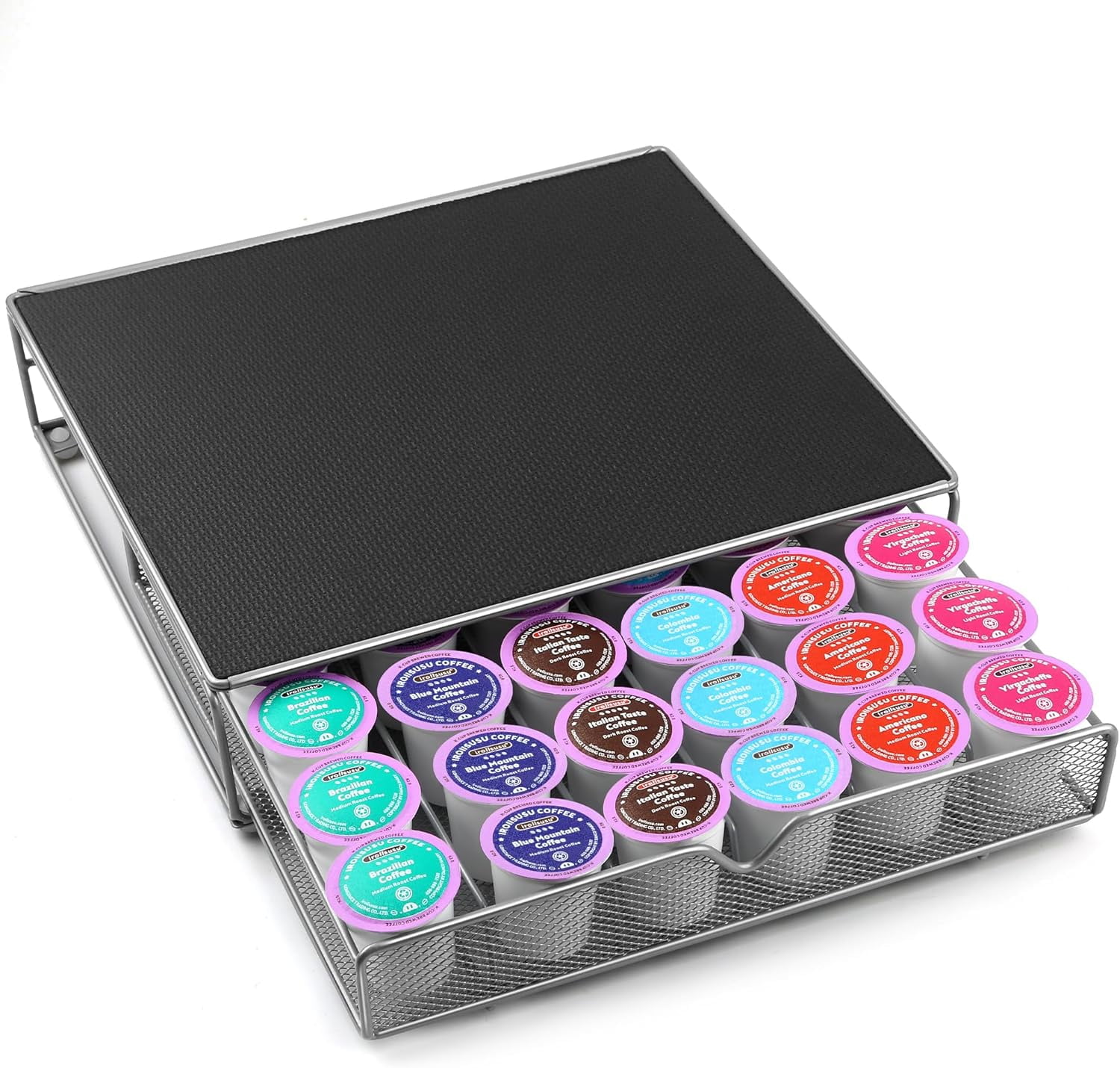 EIYEHOOMBIU Coffee Pod Drawer K-Cup Holder Drawer for 36 Coffee Pods ...