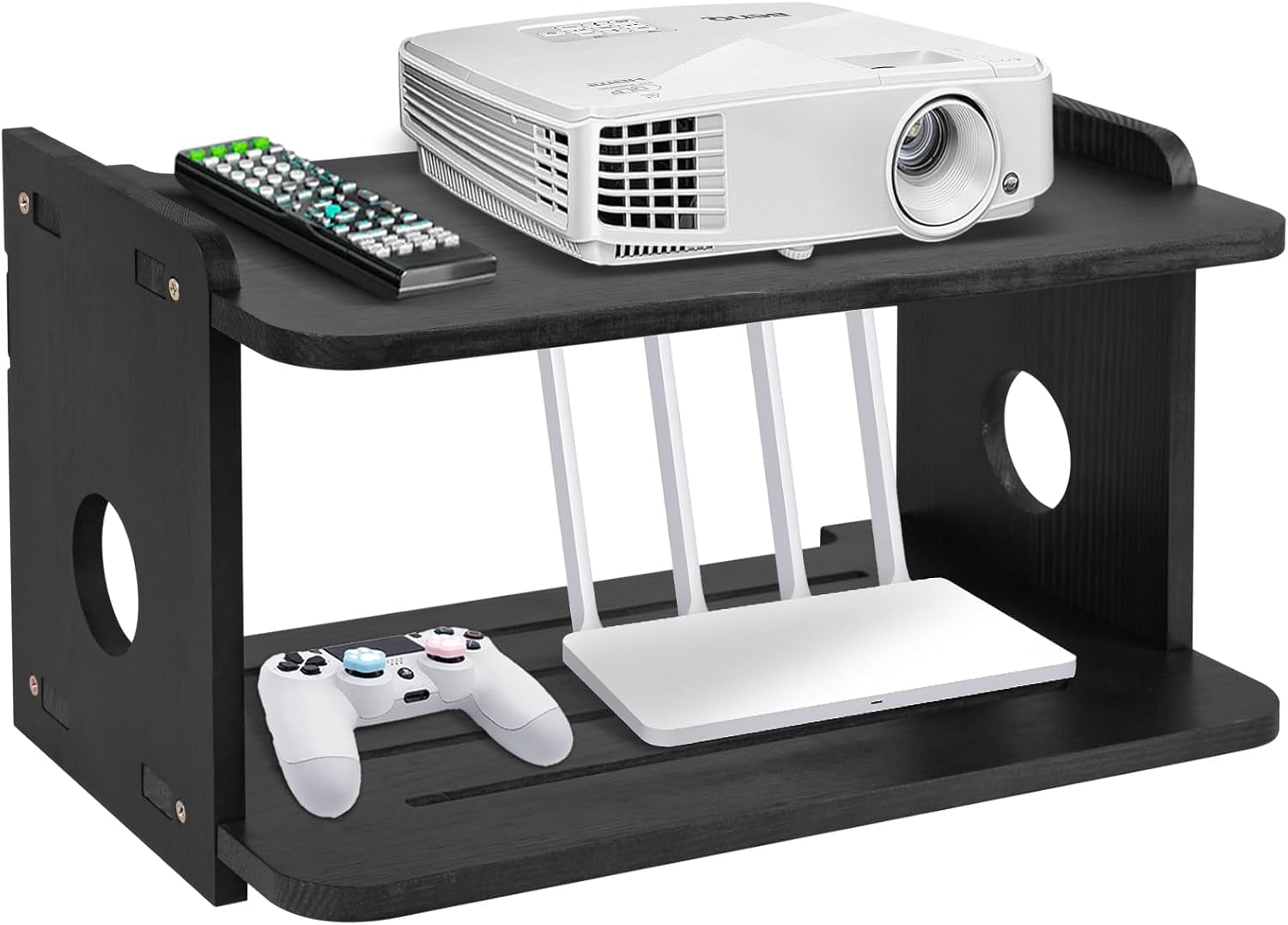 EIYEHOOMBIU Projector Shelf Projector Wall Mount Floating Shelf ...