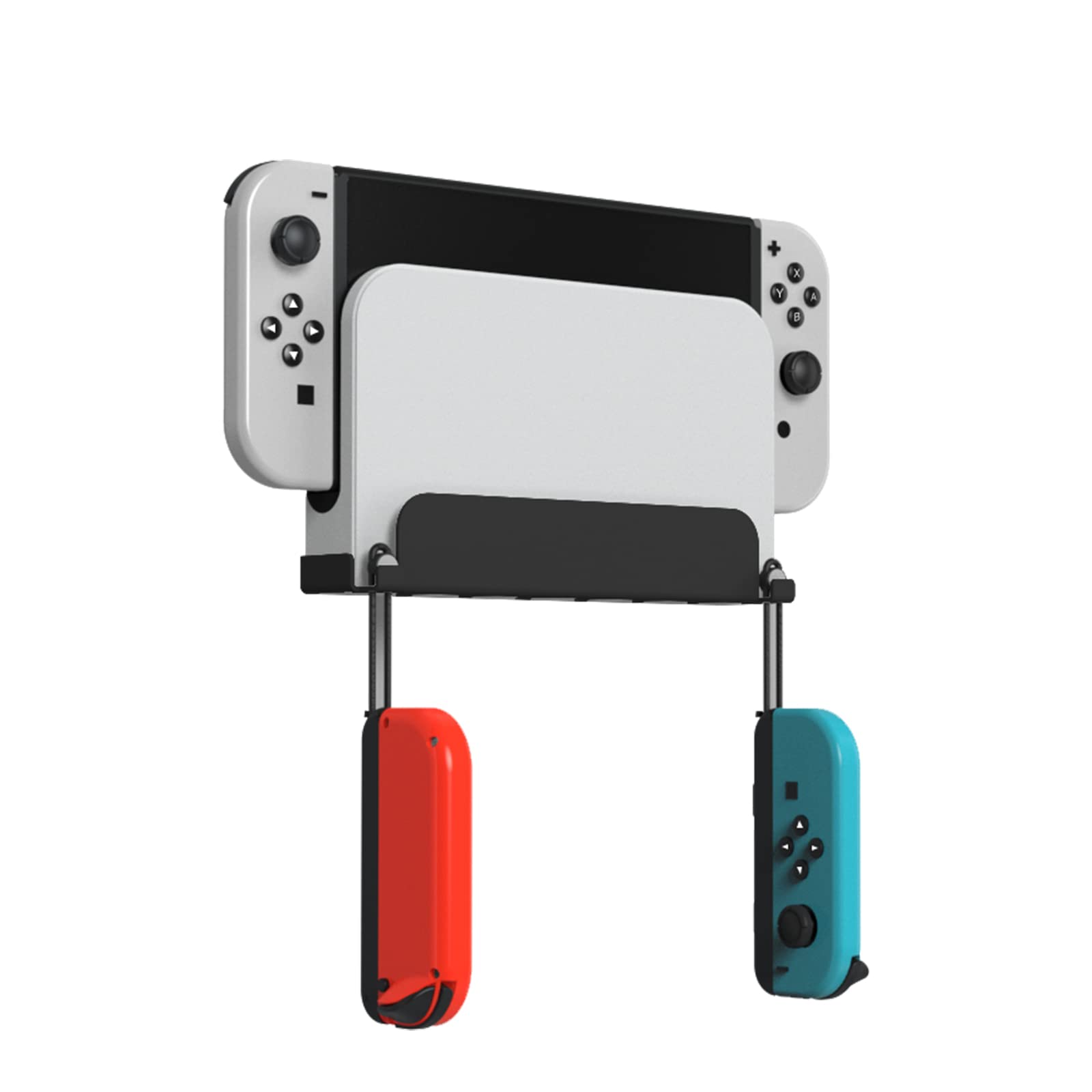EJGAME Switch OLED Black Steel Mount,Wall Mount Bracket Compatible with ...