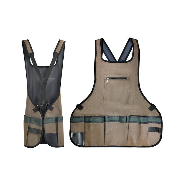 EJWOX Garden Work Apron with Pockets,Great Gardening Gifts for Women ...