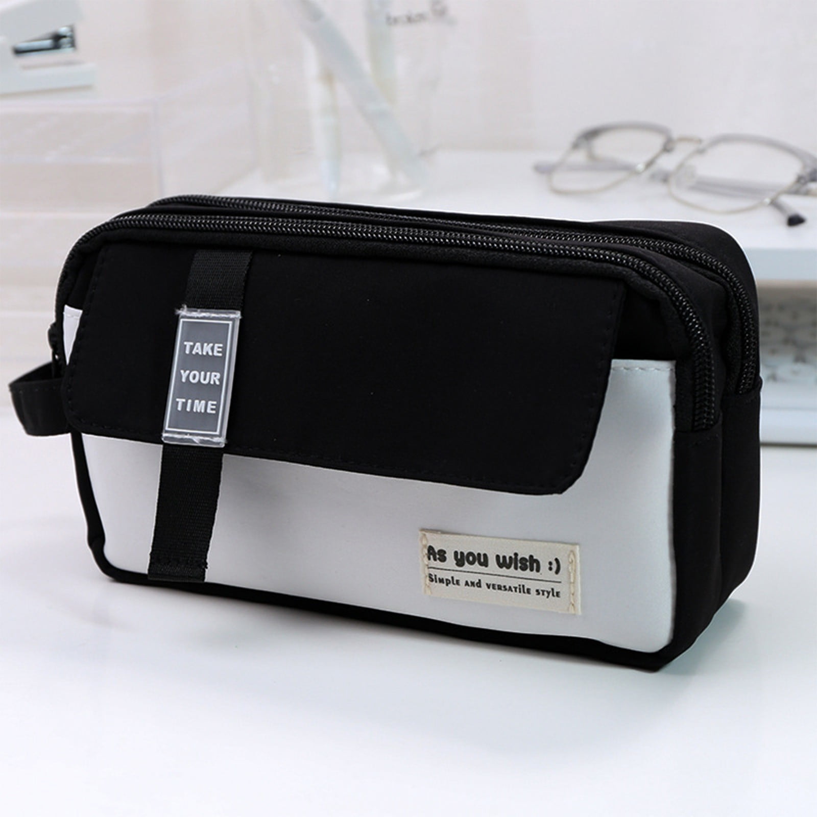 EJWQWQE High Capacity Pencil Pen Case Pencil Bag Pouch Box Organizer ...