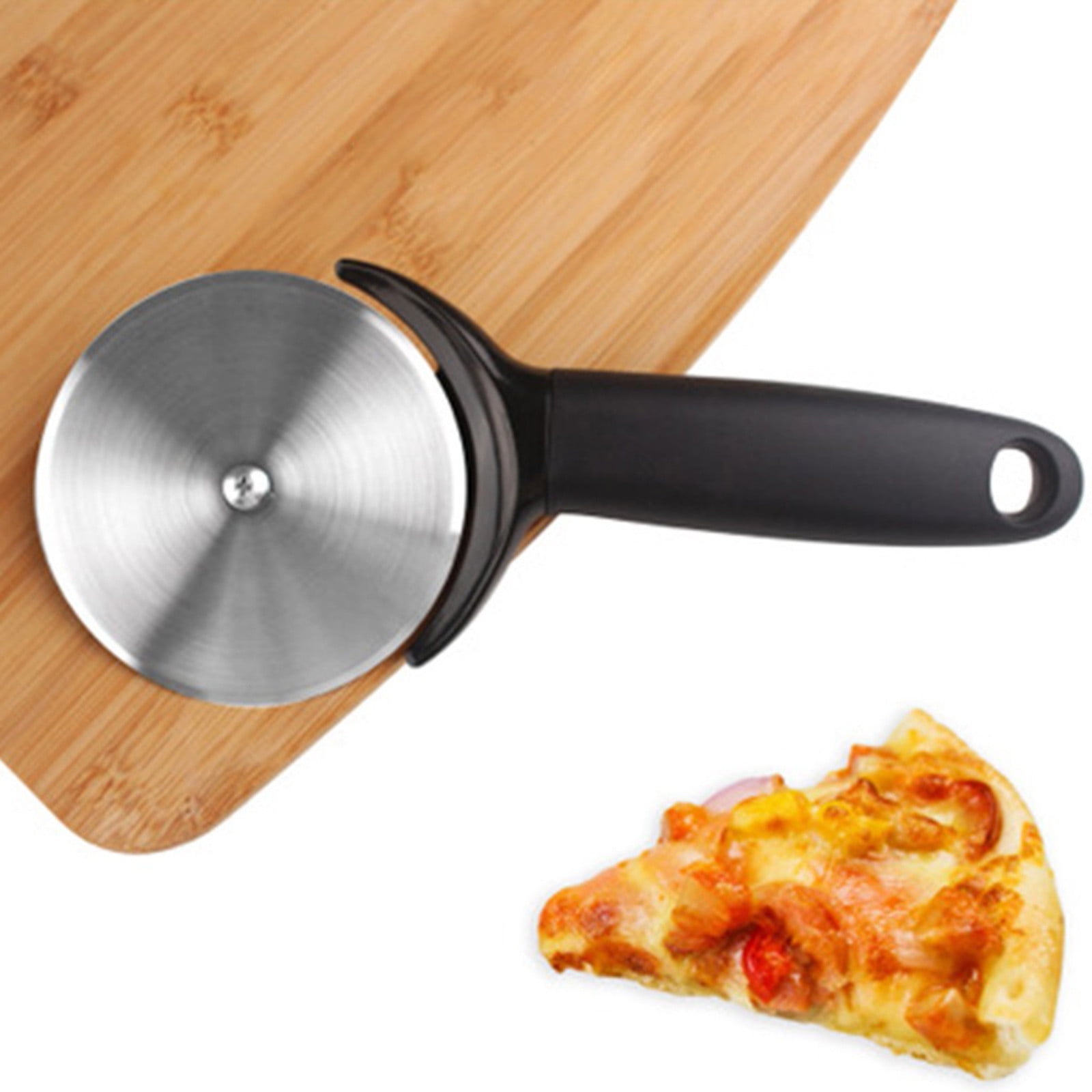 EJWQWQE Stainless Steel Pizza Cutter Cake Pancake Pie Wheel Food ...