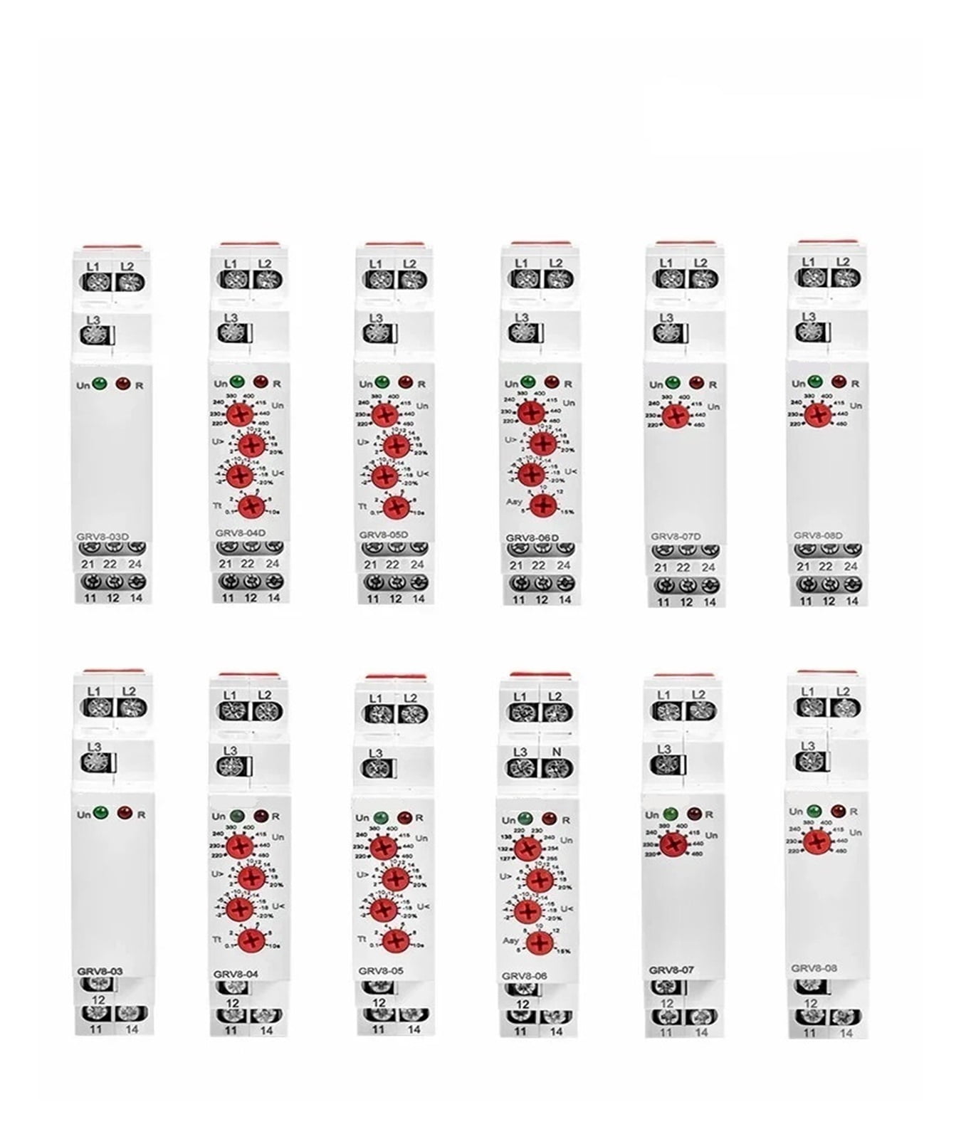 EJYWPSWD 3 Phase Voltage Protection Relay Phase Sequence Phase Failure ...
