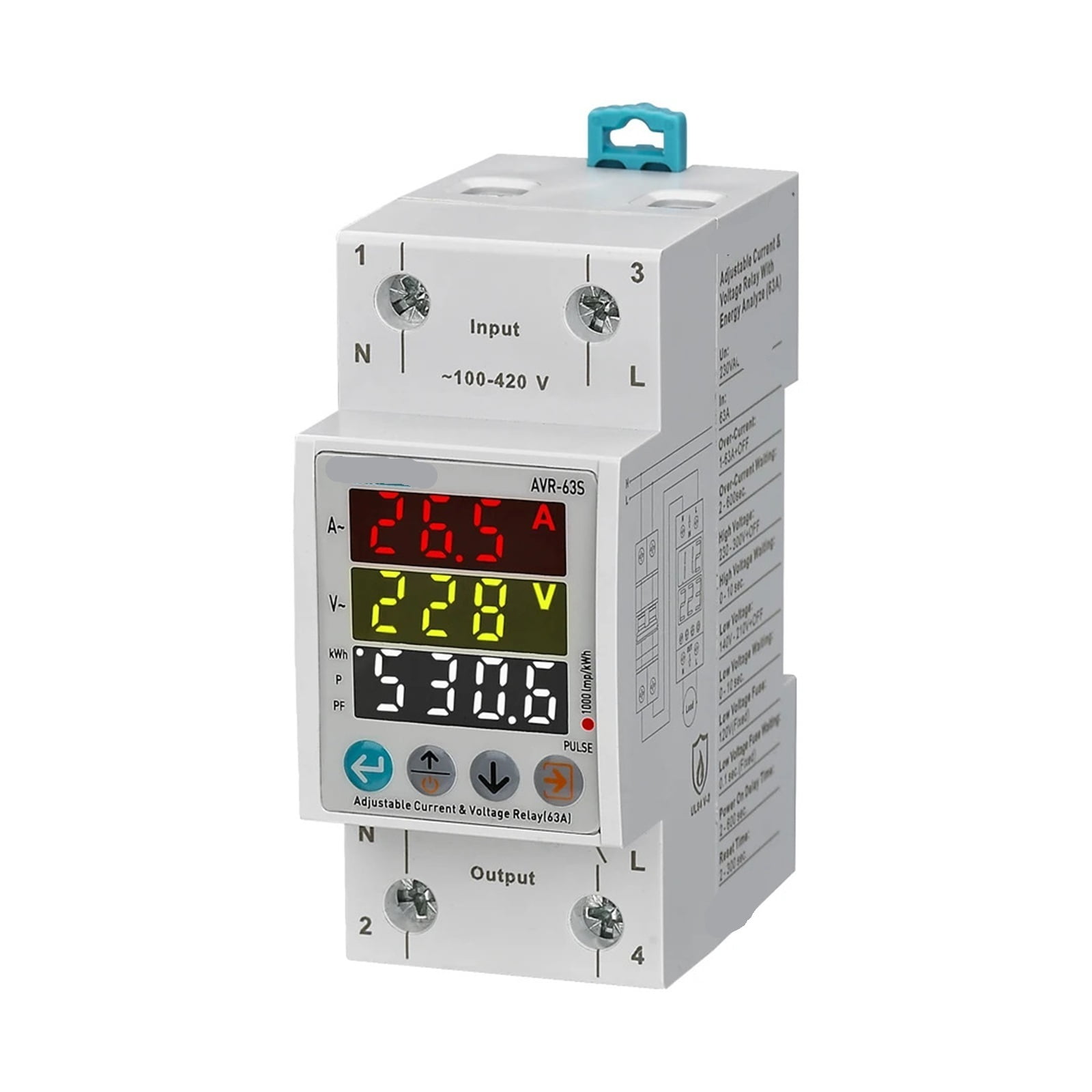 EJYWPSWD AVRXXS Adjustable Voltage and Overcurrent Protection Relay ...