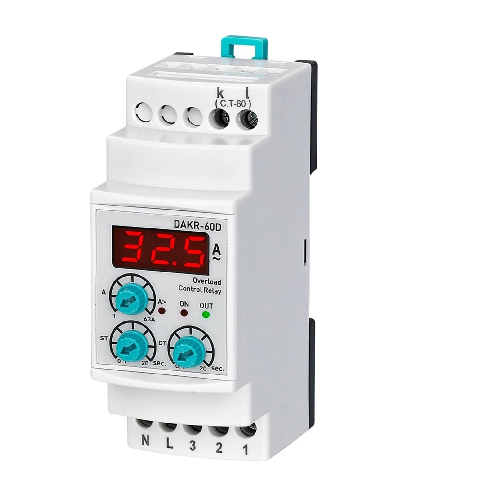 EJYWPSWD DAKR-XXD Digital Single Phase Auto Reset Overload Relay ...