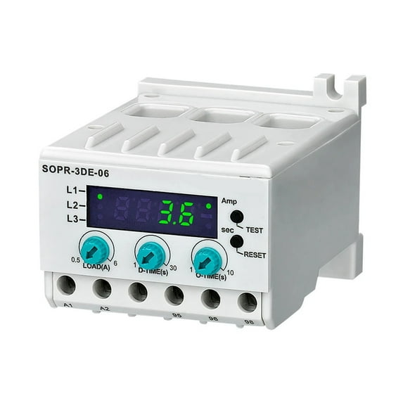 EJYWPSWD SOPR-3DE Digital Overload Relay Motor Protector Thermal ...