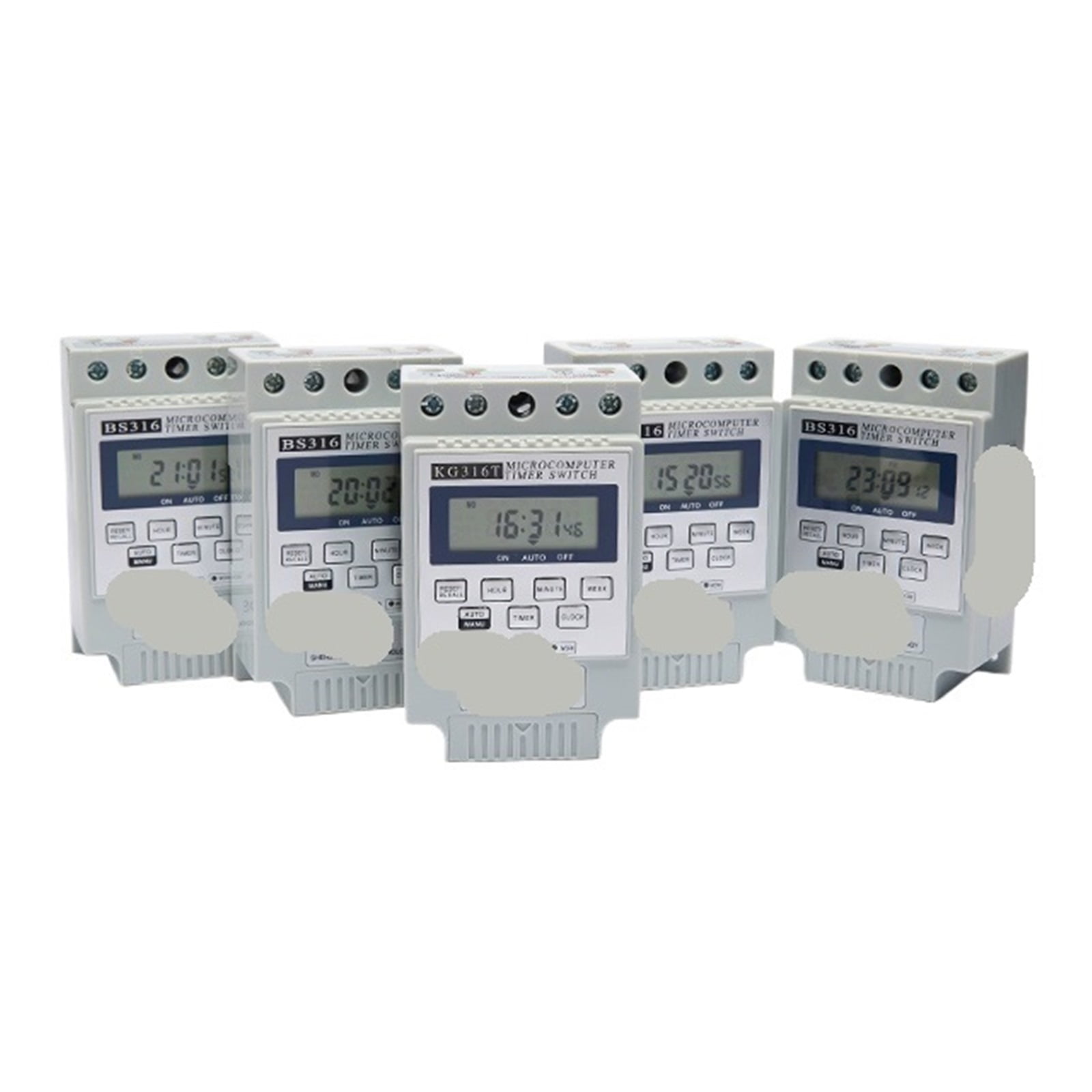 EJYWPSWD White Style Built-In 220v Digital Timer Switch with 10times ...
