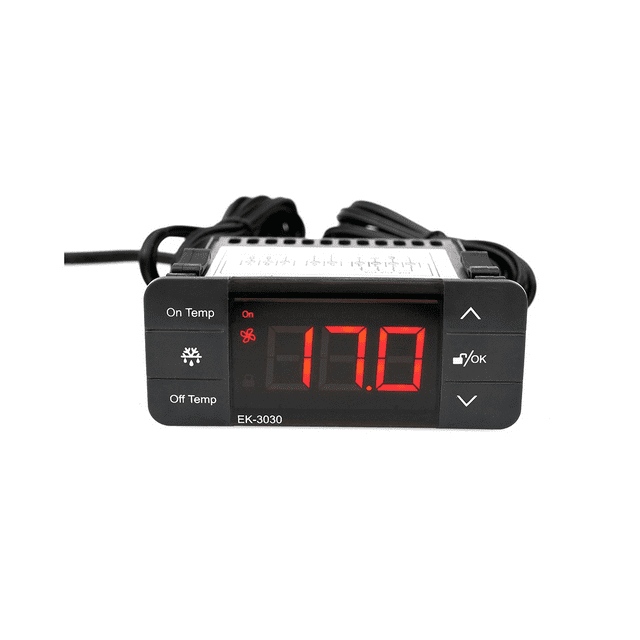 EK-3030 Digital Temperature Controller 220V Thermostat Sensor Refrigeration Defrost Thermostat ...