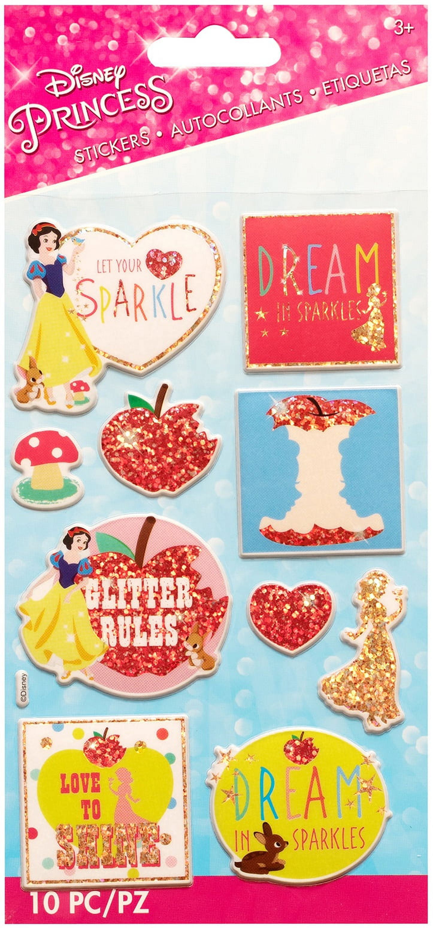EK Disney Sticker 3D Glitter Princess Snow White - Walmart.com