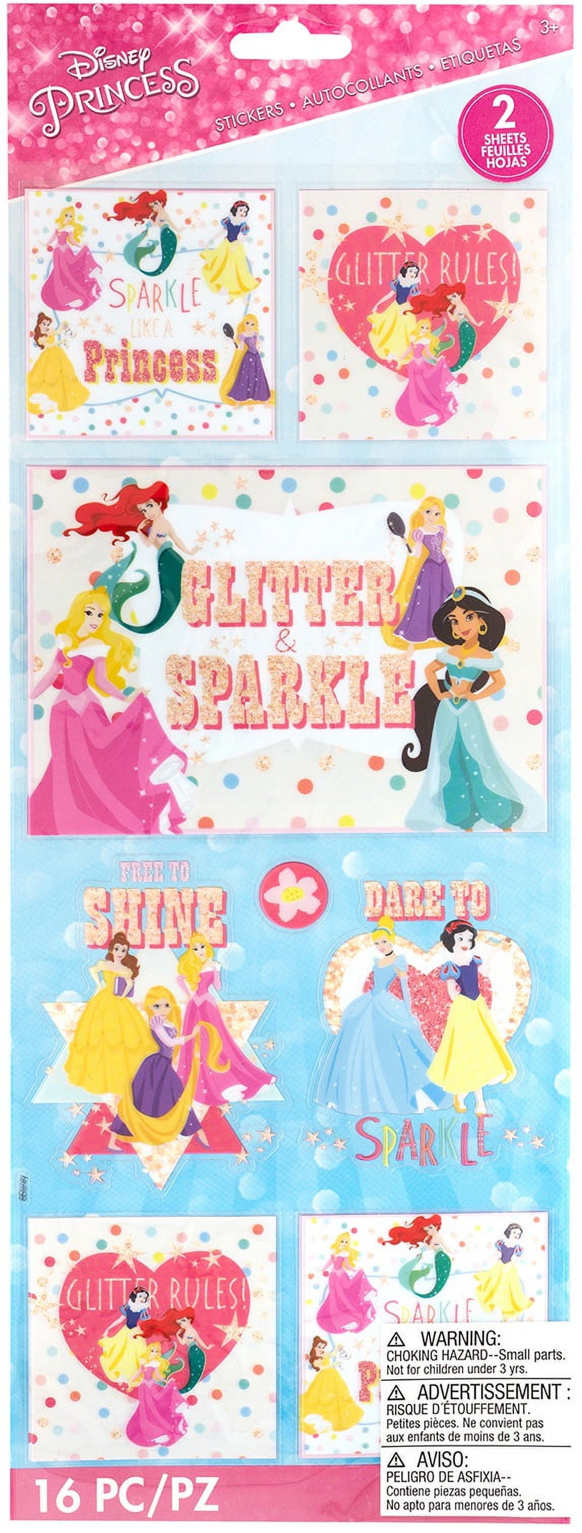 EK Disney Sticker Specialty Glitter Princess - Walmart.com