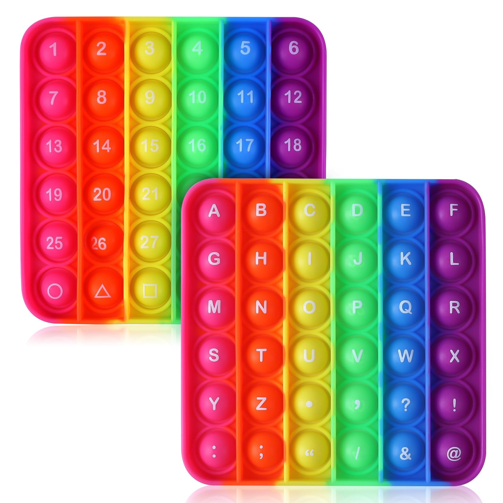 EK-Memory-fish Letters P00p Fidget TSF6 Toys,ABC Learning and ...