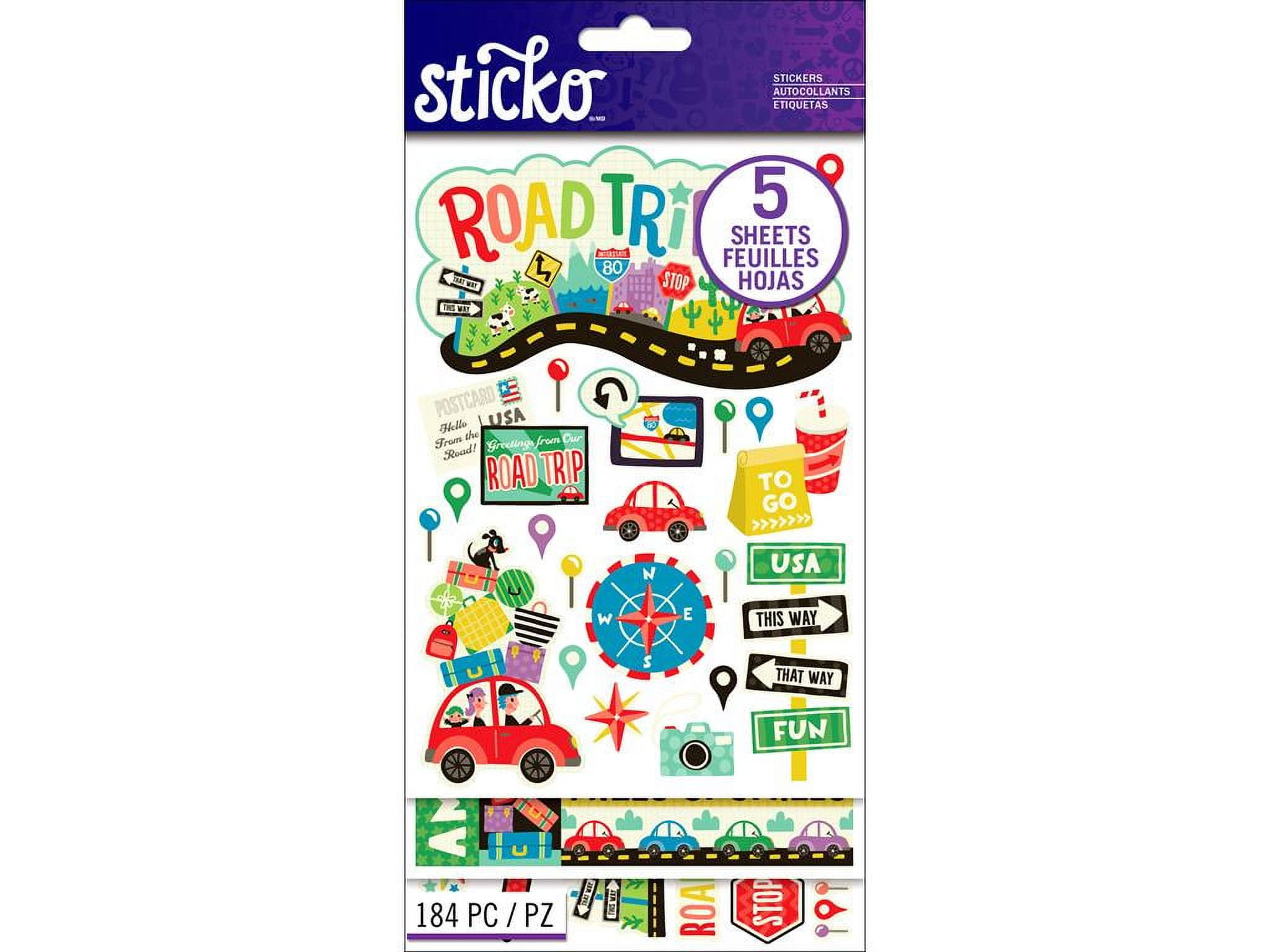 EK Sticko Sticker Flip Pack Road Trip - Walmart.com