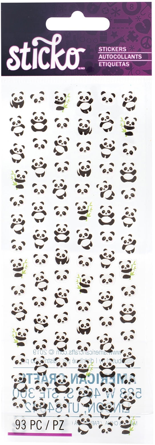 Sticko Tiny Stickers-Panda - Walmart.com